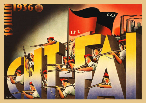 CNT-FAI Barricade Poster – Working Class History | Shop